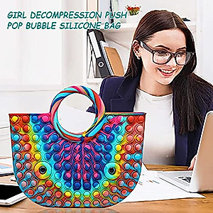 Big Pop Bags Bubble Handbag,Pop Purses for Ladies, Mothers Day Handle Satchel Bag for Women for Mom