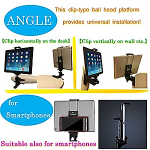 Nanmara Car Mount for iPad Tablet & Smartphone Clip Holder for Sun Visor