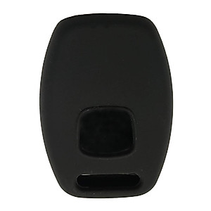 Silicone Protective Skin Glove Key Fob Cover Case fit for Honda Civic Pilot Accord Crosstour LX EX CR-V CR-Z Insight Odyssey Ridgeline Keyless Entry Key Fob Accessories (Black Blue)