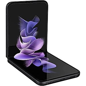 SAMSUNG Galaxy Z Flip 3 5G Cell Phone, Factory Unlocked Android Smartphone, 256GB, Flex Mode, Super Steady Camera, Ultra Compact, US Version, Phantom Black