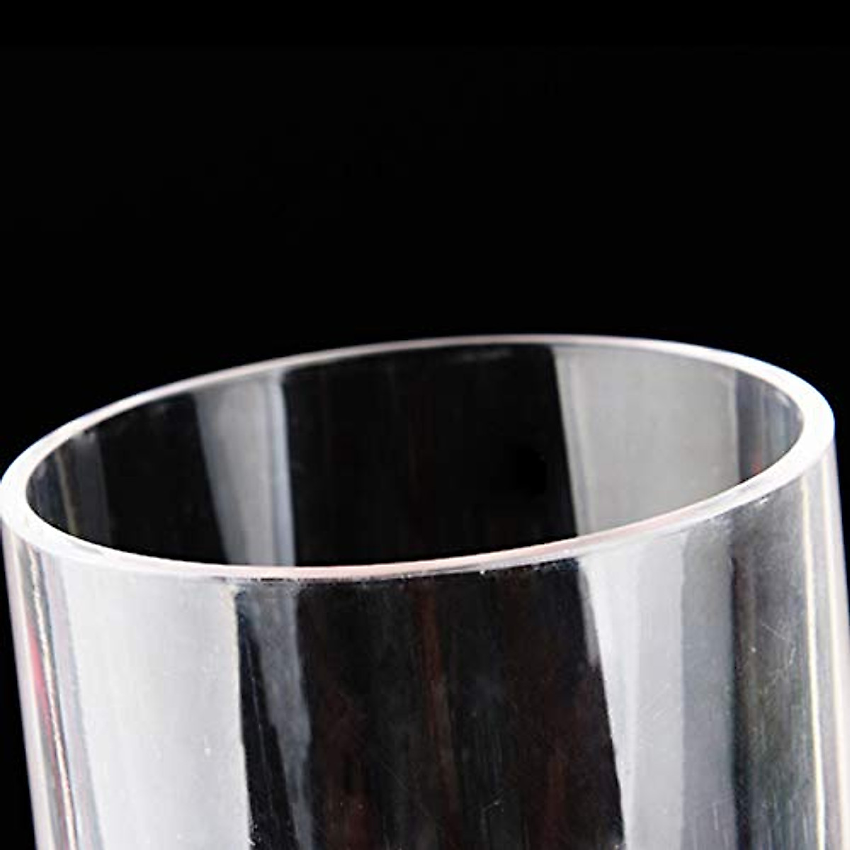 2 Pieces 10 Oz Plastic Cotton Swab Ball Pad Holder Clear Plastic Acrylic Jar Storage Canister Dispenser Apothecary Jars Bathroom for Cotton Ball Cotton Swab Cotton Rounds Makeup Pads