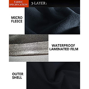 Outdoor Ventures Women's Sleek Waterproof Softshell Fleece Lined Ski Snow Insulated High Rise Hiking Pants with Bottom Zipper