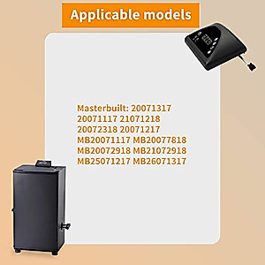 9907160014 Replacement of Masterbuilt Digital Control Board Thermostat Panel kit,Electric Smoker Parts Compatible with Masterbuilt 20071317/20071117/21071218/20072318/20071217 etc,with led Display