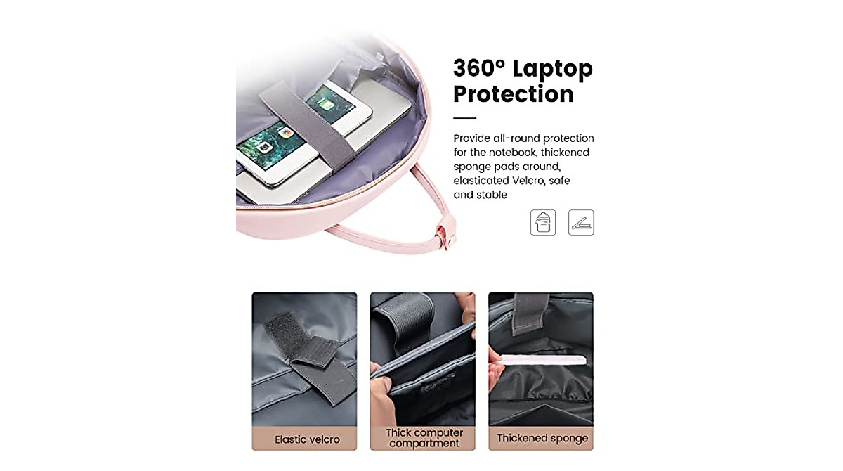 LOVEVOOK Laptop Backpack for Women - Stylish, Water-Resistant & USB ...
