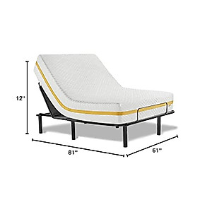 Simmons - Gel Memory Foam Mattress - 12 Inch, Queen Size, Plush Feel, Motion Isolating, Moisture Wicking Cover, CertiPur-US Certified, 100-Night Trial