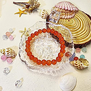 Gaspletu 1200PCS Glass Beads for Jewelry Making, 24 Colors 8mm Crystal Beads Bracelets Making Kit, 2 Box Round Beads Suitable for Beginners