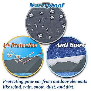 Strong Camel Carport Replacement Canopy Cover 10' x 20' PE Fabric for Tent Car Garage Shelter Top Tarp Cover with Ball Bungees Grey Color (Only Top Cover, Frame is not Included)