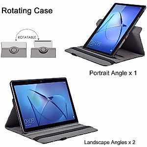 Case for Samsung Galaxy Tab A 10.1 2019, 360 Degree Rotating Stand Smart Case for Samsung Tab A 10.1 Inch Tablet [SM-T510/T515] 2019 Release (Love Heart)