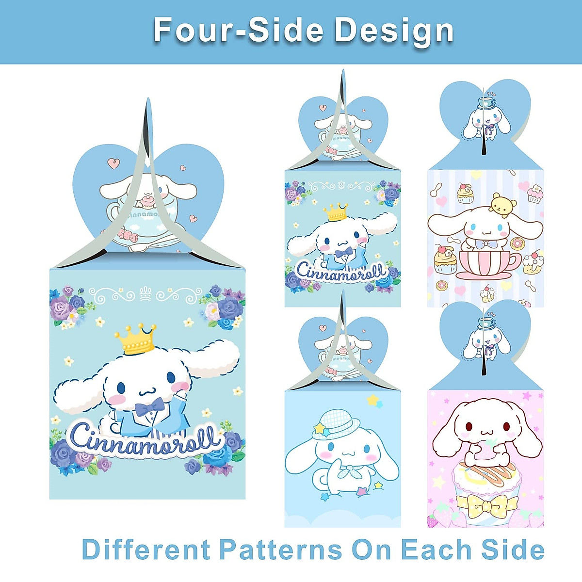 ARHAVI 12pcs Cinnamoroll Party Favor Gift Boxes, Cinnamoroll Birthday Party Supplies for Kids Party Decorations