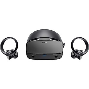 Oculus - Rift S PC-Powered VR Gaming Headset - Black - Touch Controller, 3D Positional Audio, Built-in Room-Scale Insight Tracking, Fit Wheel Adjustable Halo Headband - BROAGE 3FT USB Extension Cable