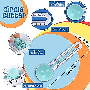 Craft Circle Cutter, Circular Cutter, Compass Circle Cutter for Paper Circular Cutting Tool for Cardstocks