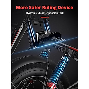 AMYET S8 Electric Bike for Adults, Peak 3000W Dual Motor AWD 48V 25Ah Ebike 35MPH Electric Bicycles 7-Speed with Full Suspension Fork Hydraulic Disc Brake Max Range 75+ Miles Electric Bike (Black)