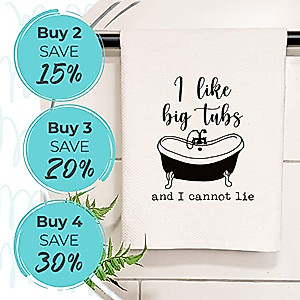 Moonlight Makers Waffle Hand Towel, Classic Weave Design, Ultra Absorbent Dish Cloth, Bathroom/Kitchen Hand Towel, Soft Cotton, Home Decor (Mountains Are Calling)