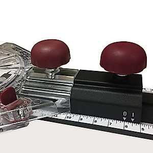 Milescraft 1219 Circle Guide Kit- Router Circle Cutter Jig For Cutting/Routing Small And Large Circles From 1.5in. Up To 52in. Diameter-Includes Bonus Offset Base For Edging Projects , Black