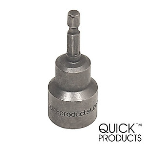 Quick Products QPLSJS Deluxe Quick-Connect Heavy-Duty Scissor Jack Leveling Socket for Power Drill - Each