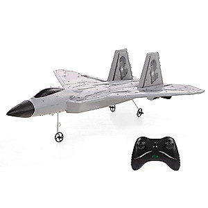 Goolsky FX822 F-22 Raptor Model Fighter, 2CH RC Plane, 2.4GHz Remote Control Airplane, EPP Fixed-Wing Aircraft RTF Toy for Kids and Adults