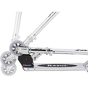 Razor AW Kick Scooter for Kids - Wheelie Bar, Lightweight, Foldable, Aluminum Frame, and Adjustable Handlebars