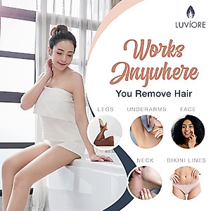 LUVIORE Ingrown Hair Treatment Solution (4 oz) - After Shave for Women & Men - Ingrown Hair treatment for bikini area - razor burn treatment women bikini - Moisturizing Serum for Women & Men