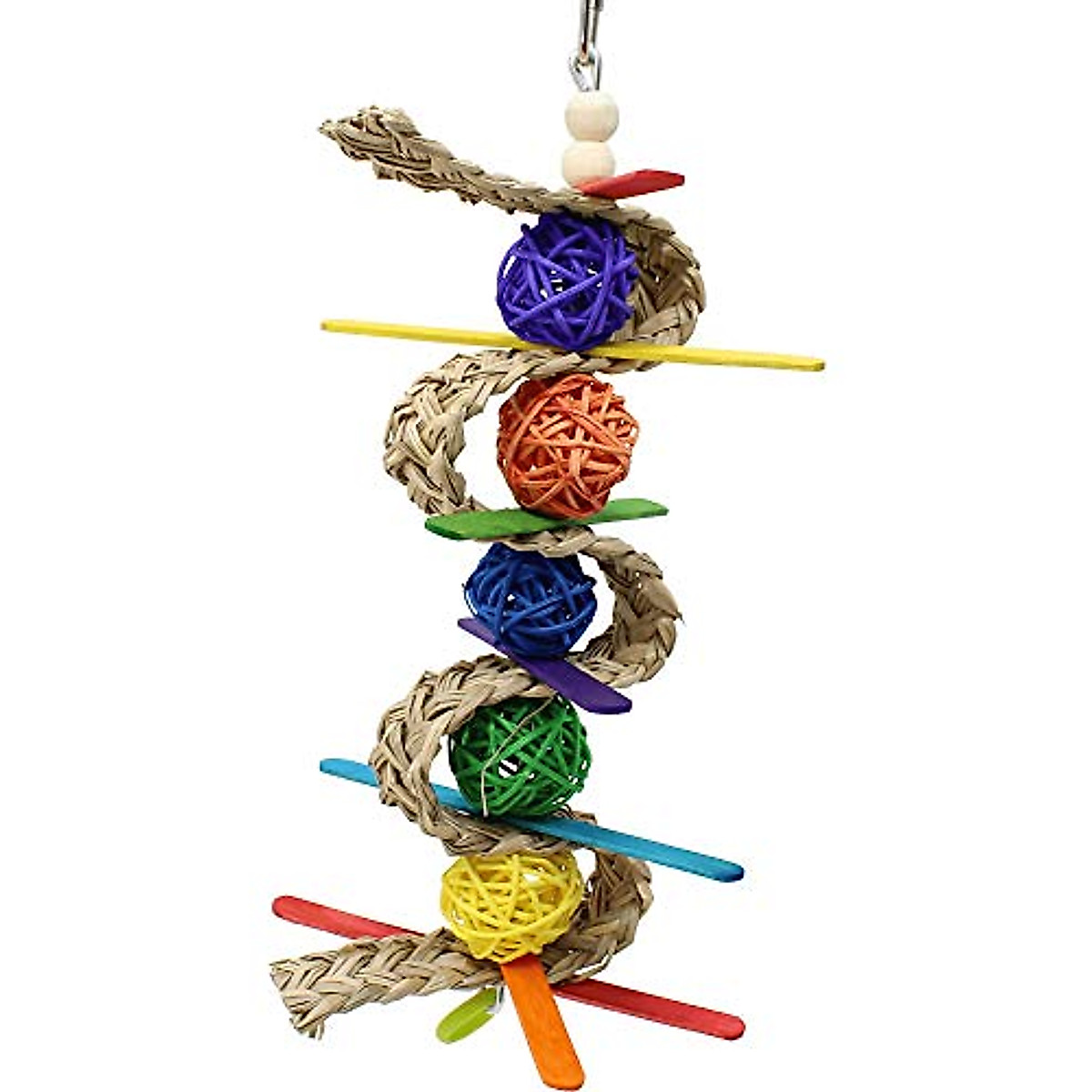 00156 Chewballishous Bonka Bird Toys Vine Palm Wood Chew Colorful Parrot Quaker Parrotlet Budgie
