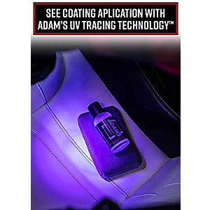 Adam's UV Leather & Vinyl Interior Ceramic Coating - Ceramic Nano Glass Coating for Hard Interior Surfaces | Ultimate Protection for Your Leather, Vinyl, Plastics, Dashboard, More (UV Complete Kit)