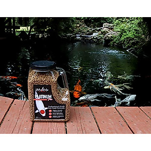 Blue Ridge Fish Food [4.5lb], Platinum Professional Formula 3/16" Floating Pellet, Koi and Goldfish