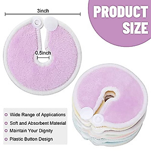 Estune 56 Packs Gtube Button Covers Feeding Tube Supplies Soft Feeding Tube Holder Peg Tube Supplies Absorbent Gtube Pads Holder G Tube Button Pads Cotton Pads for Nursing Care