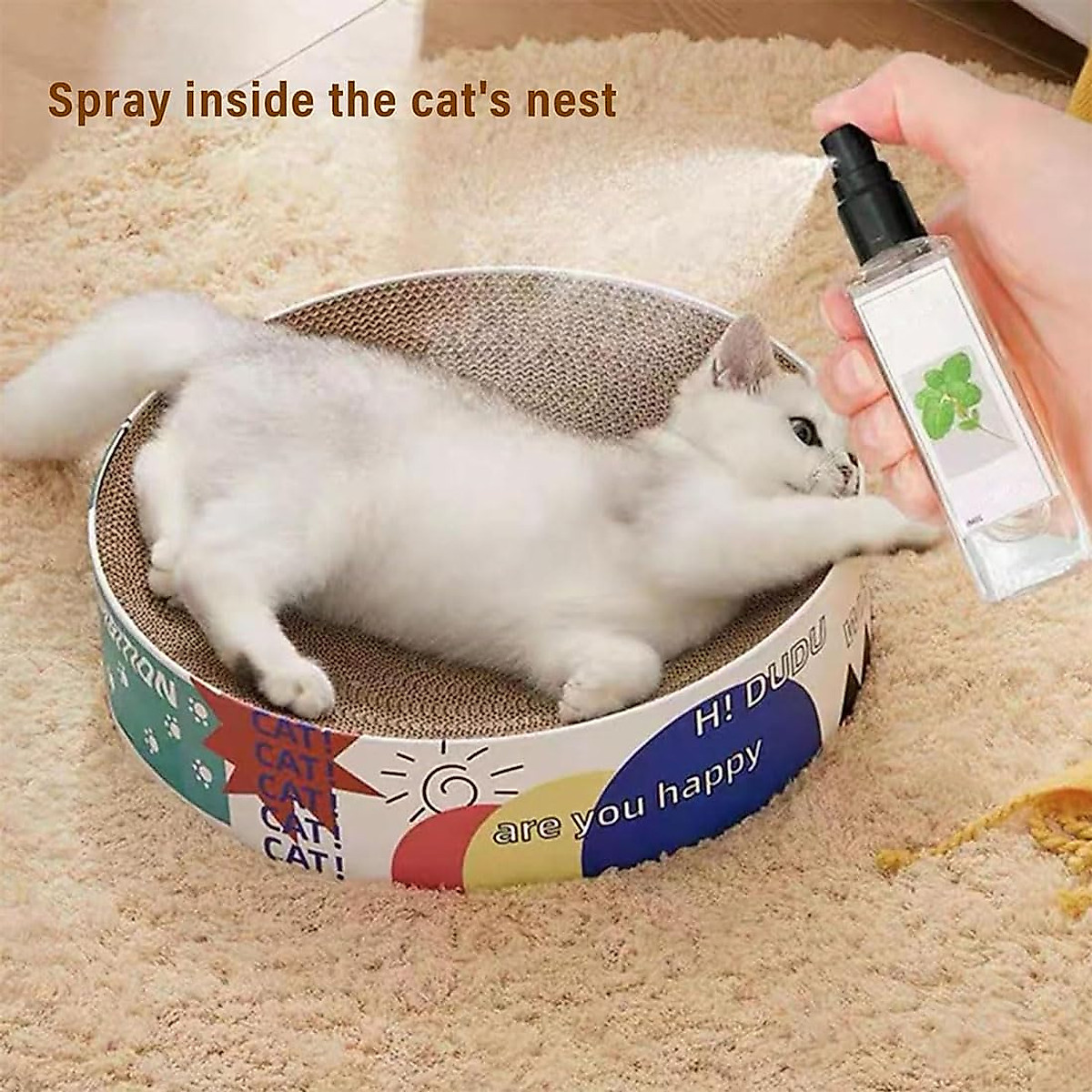 DENGWANG Herbal Cat Joy, Kitty Joy Herbal Cat Joy, Celery Pets Herbal Cat Joy, Kitty Joy Herbal Spray, Cat Stress and Anxiety Relief, Happy Living Space for Your Cat (3Pcs)