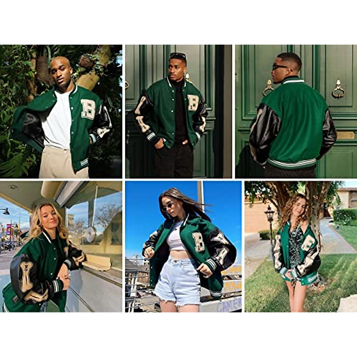 Aelfric Eden Mens Patchwork Baseball Jackets Varsity Retro Casual Sweatshirt Unisex Sport Streetwear Coats Outwear Tops