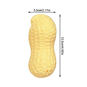 FGEAKL Squeaky Dog Chew Toys,Indestructible Tough, Durable Interactive Dog Toys for Teething Boredom, Peanut Toys for Extreme Chewers, Toothbrush Dental Care (2Pcs)