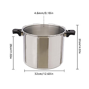 PROYONGOO 22L/23QT Pressure Cooker, 90kpa Aluminium Pressure Cooker with Steam Guage, Large Capacity Pressure Canner for Apartment Living Camping Motor Homes