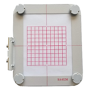 HONEYSEW Metal Magnetic Embroidery Hoop for Brother SE600 SE400 SE625 SE425 PE550D PE540D PE535 PE525 PE500 Innovis Babylock Brother Embroidery Machine Hoop (4"x4" SA432M)