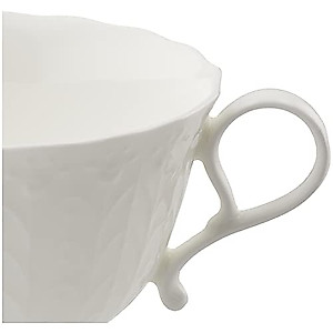 Narumi 9968-2406P Cup Saucer, Silky White, 6.8 fl oz (200 cc), Tea and Coffee Cup, Microwave Safe, Dishwasher Safe