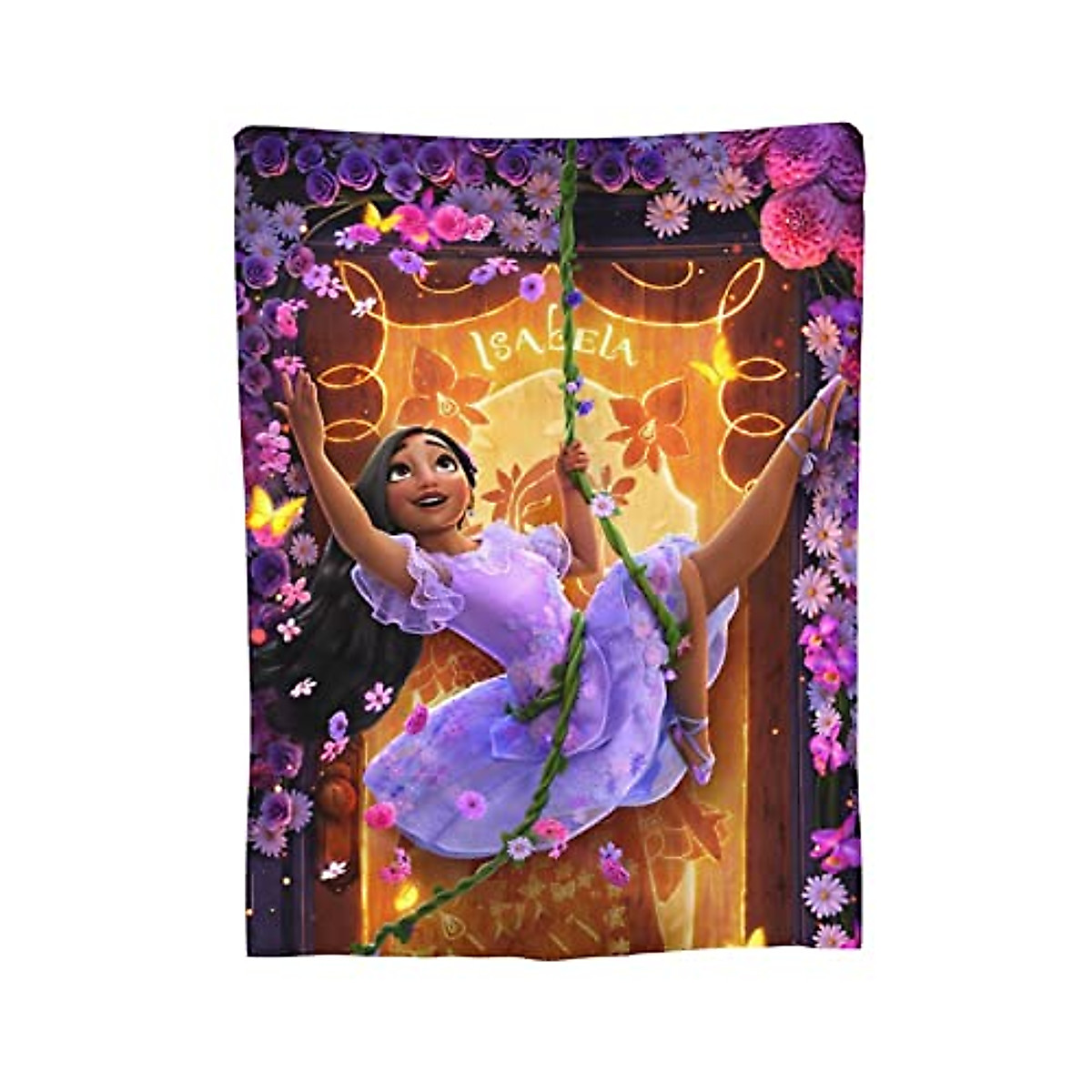 Abyx Fleece Blanket Throw Cute Lightweight Super Soft Cozy Sofa Bed Blankets Microfiber Throws for All Seasons 50''x40'' (ERSFV58-{id})