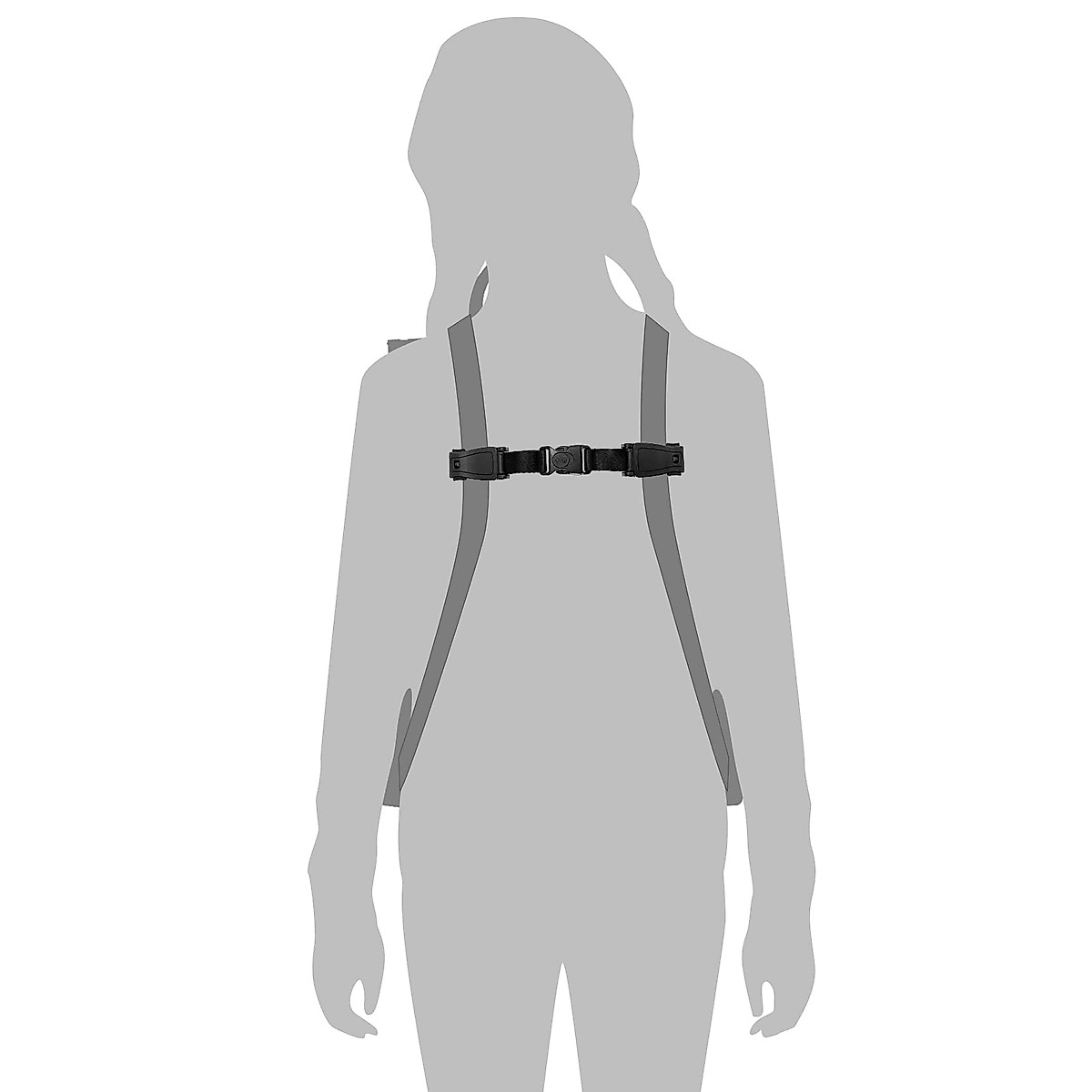 G Ganen Universal Child Chest Harness Clip Anti-Slip Baby Chest Clip Guard Compatible with Seats, Strollers, High Chairs, schoolbags, max. for 1.5 inch Width Harness (Black Set of 1)