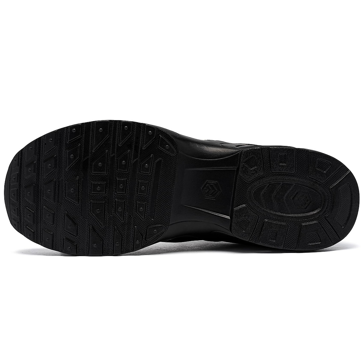 LARNMERN Steel Toe Shoes for Men Lightweight Safety Shoes Work Air Cushion Construction Zapatos Punta de Acero para Hombres (10, Dark Black)