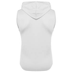 Babioboa Men's Sleeveless Hoodie Bodybuilding Stringers Workout Tank Tops Fitness Vest White