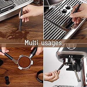 WDT Tool Espresso 54mm Dosing Funnel and Puck Screen Espresso Coffee Stirrer Espresso Distribution Tools Kit Fit Breville Espresso Accessories Machine 8 Series, 54mm Portafilter