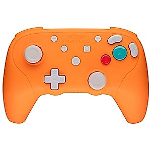 Retro Fighters BattlerGC Wireless Controller - Gamecube, Game Boy Player, Switch & PC Compatible (Orange)