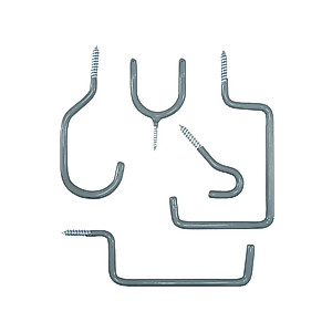 Crawford OR10 Vinyl Coated Storage Hook Assortment, 10-Piece