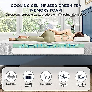 IULULU 6 Inch Twin Mattress in a Box Memory Foam Bed Mattresses Mattress Twin for Bunk Bed Single Bed Daybed Trundle Bed, CertiPUR-US, White