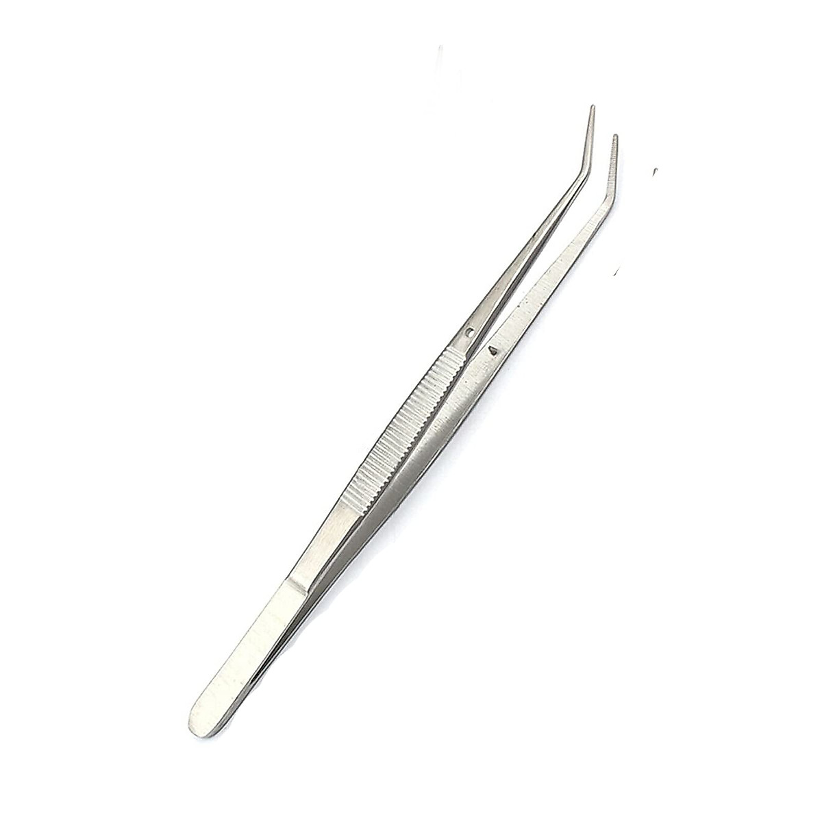 DDP SURGI GRADE STAINLESS STEEL COLLEGE TWEEZERS 6 1/2" ANGLED