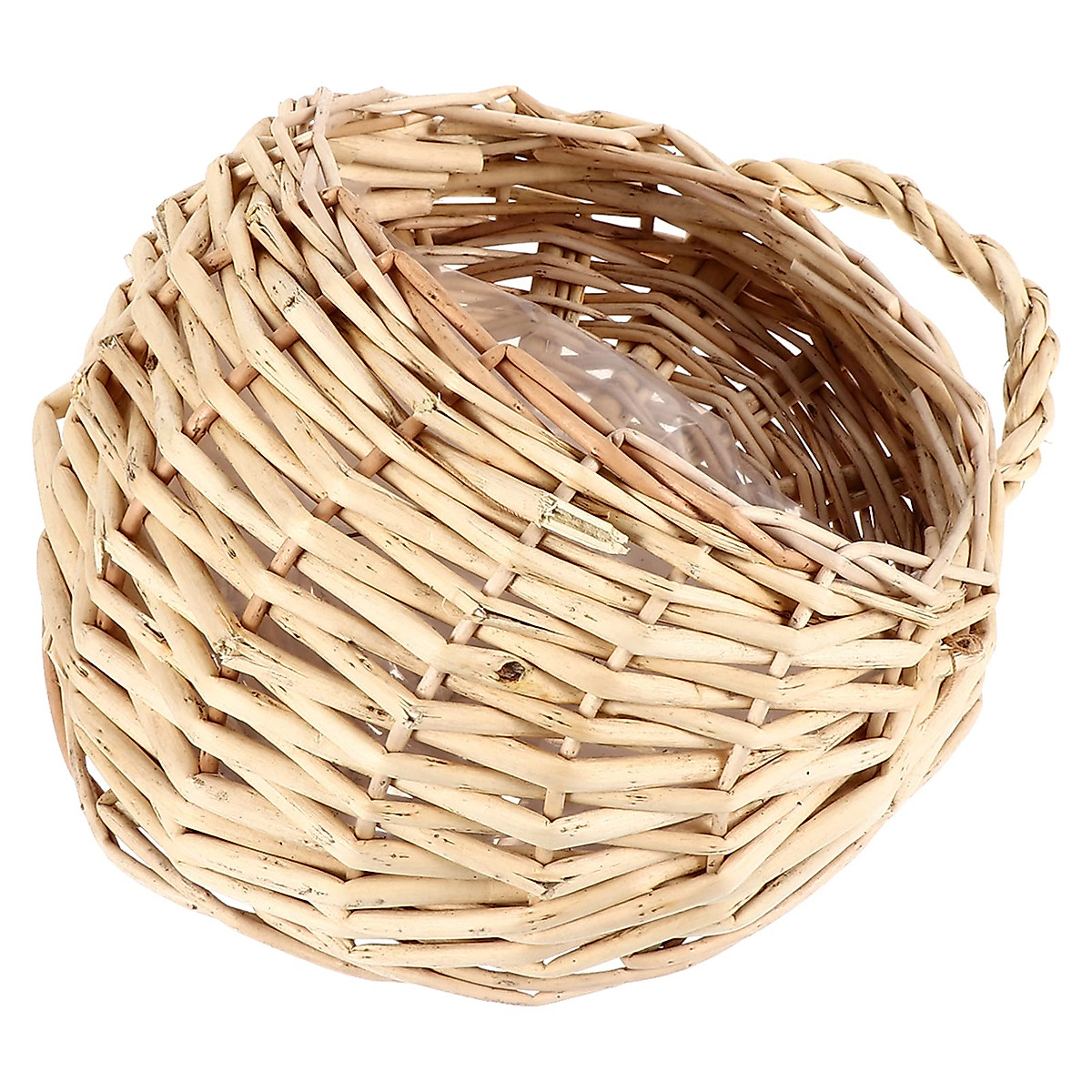 DOITOOL Wall Hanging Planter - Wicker Woven Wall Plant Holder Hanging Planters for Indoor Plants - Small Natural Hanging Plant Holder for Indoor Outdoor Home Decorations