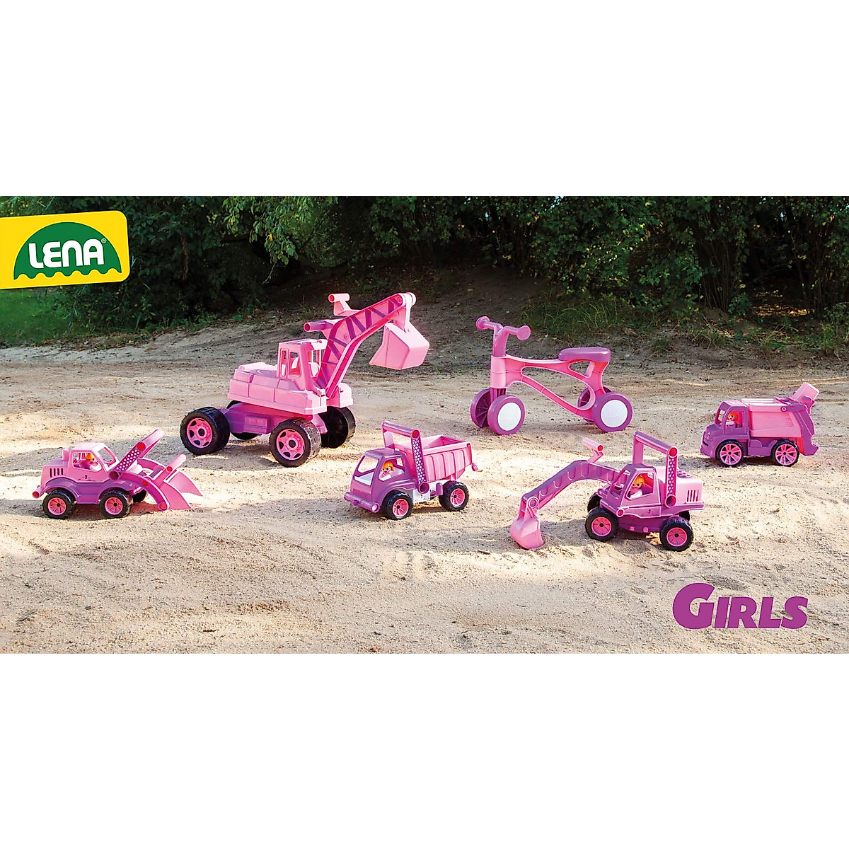 Lena Eco Active Princess Pink Toy Excavator Truck is a Eco Friendly BPA and Phthalates Free Toy Manufactured from Premium Grade Resin and Wood