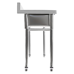 Florchest Standing Three Bowl Kitchen Sink Set, 3 Compartment Commercial Kitchen Sink Stainless Steel/Garage Prep & Utility Sink for Restaurants Kitchen, Laundry Room,Outdoor