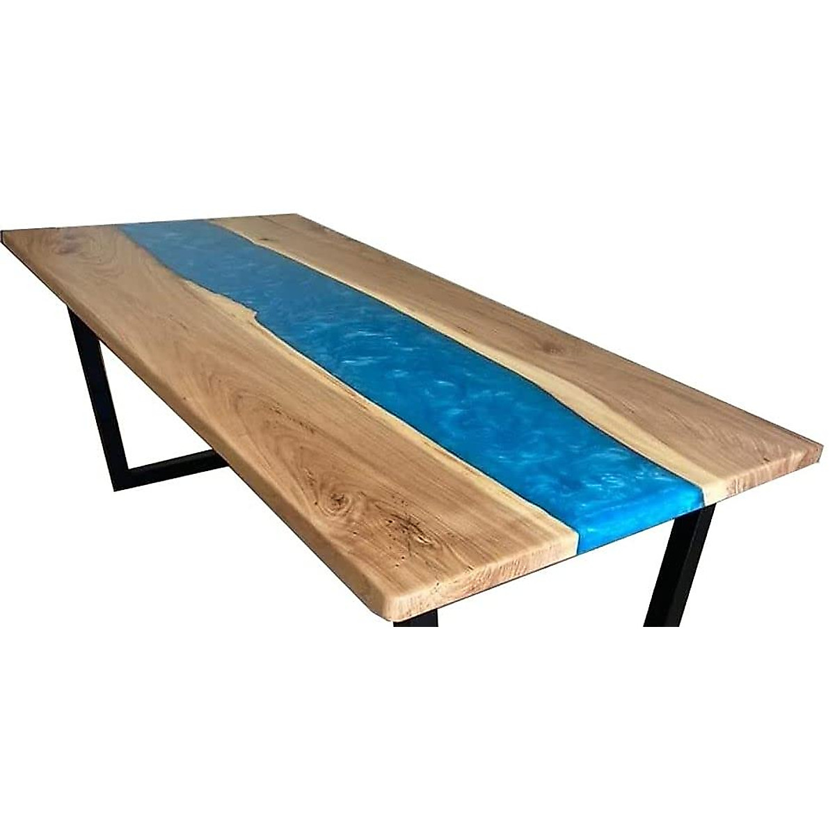 Live Edge Wooden Table, Epoxy Table, Epoxy Resin River Table, Natural Wood,Dining table, Natural Epoxy Table, Resin Table 54x27 inch