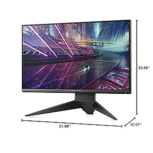 Alienware 25 Gaming Monitor - AW2518Hf, Full HD @ Native 240 Hz, 16: 9, 1ms response time, DP, HDMI 2.0A, USB 3.0, AMD Freesync, Tilt, Swivel, Height-Adjustable
