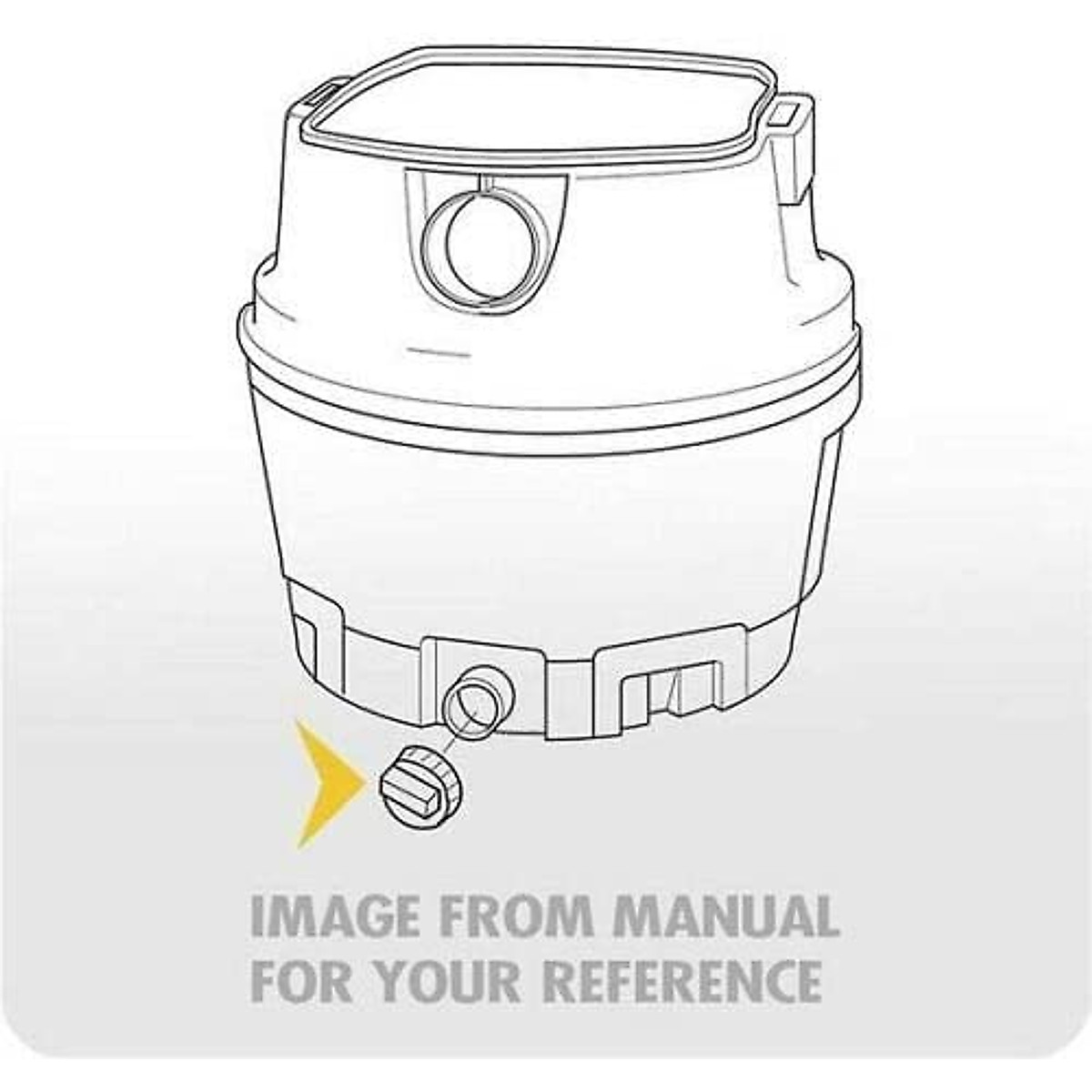 Tolxh Replacement Part New Drain Cap Wet/Dry Vacs Shop Vacuums #73185 for Workshop