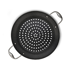 HexClad Hybrid Nonstick BBQ Grill Pan, Dishwasher-Friendly, BBQ and Oven-Safe Up to 900°F