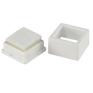 100 Gem Jars - White Square Glass Top with 2-Sided Foam Insert Gemstones Jewelry Display