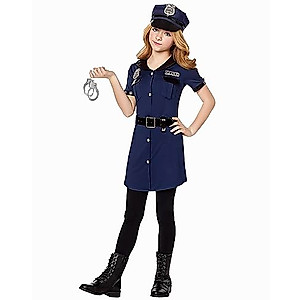 Spirit Halloween Kids Officer Cutie Costume - S | Kids Police Officer Dress Costume | Kids Occupation Costumes